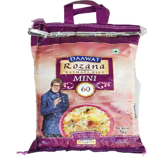 Daawat Rozana Mini 60 Basmati Rice-5KG – Simbaa
